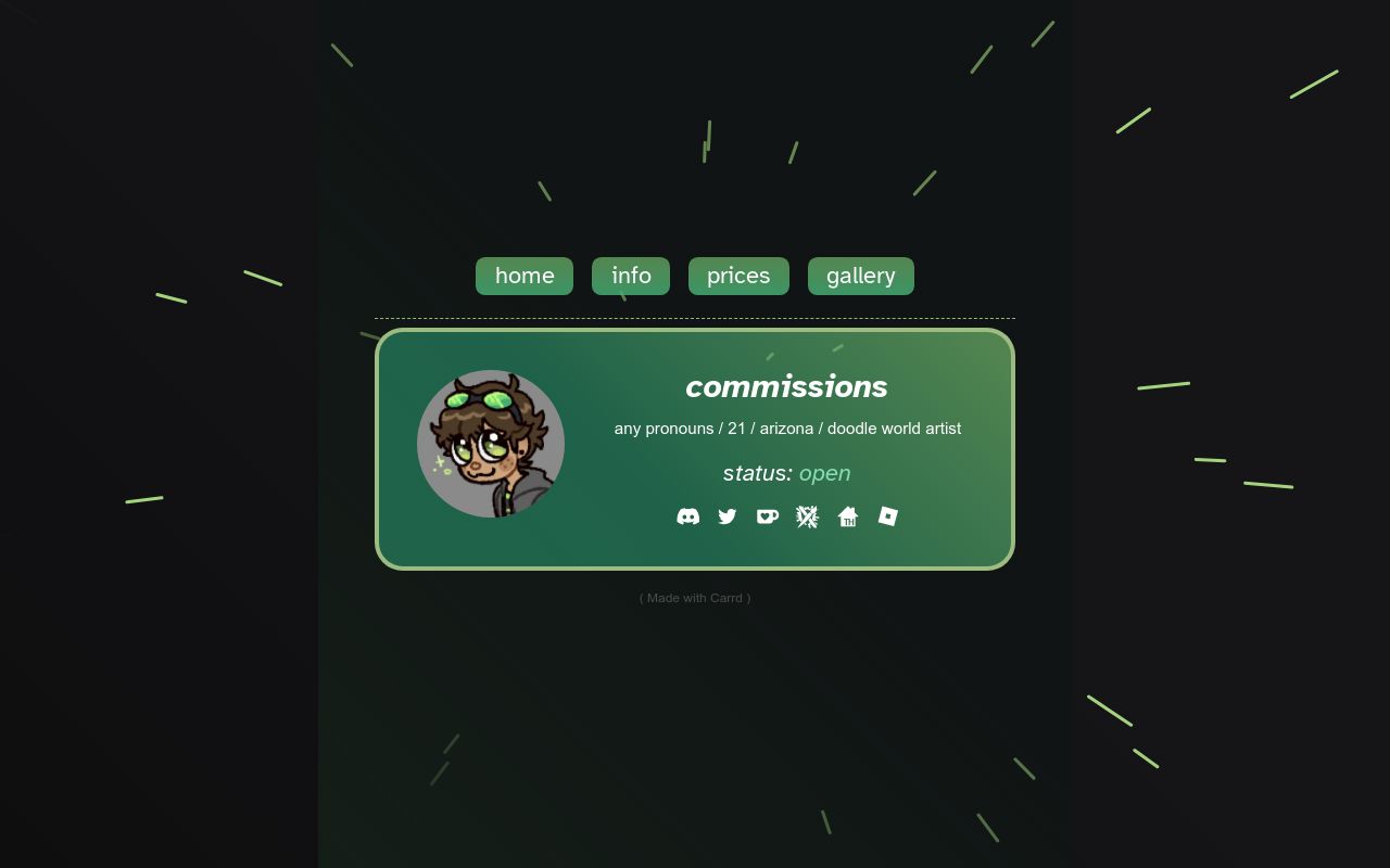 tricky's commissions